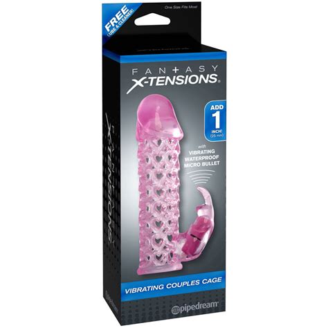 Fantasy Vibrating Couples Cage Pink