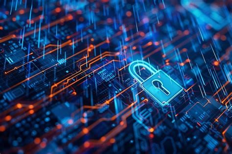 Premium Photo A Closeup Of A Digital Encryption Process On A Computer
