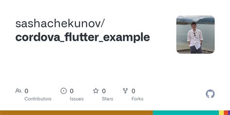 Github Sashachekunov Cordova Flutter Example