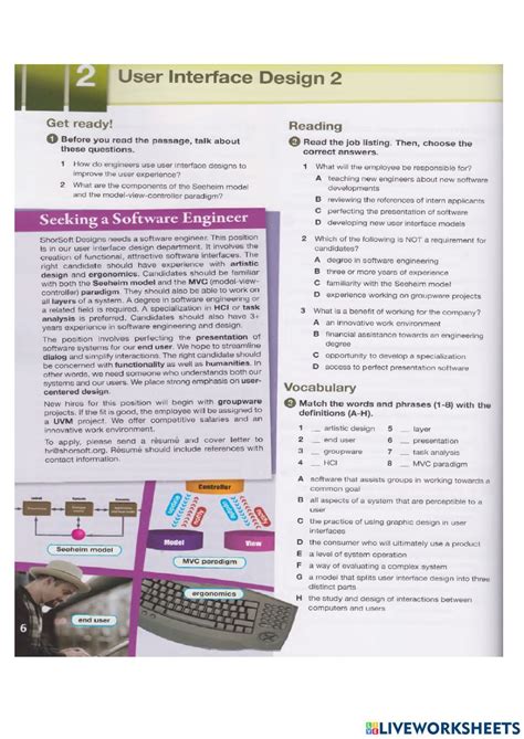 Unit 2 User Interface Design 2 Worksheet User Interface Design Interface Design User Interface