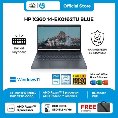 Promo Laptop Hp Pavilion X360 14 Ek0162tu Core I3 1215u 8gb 512gb Ssd 14 Fhd Ips Touch Win 11