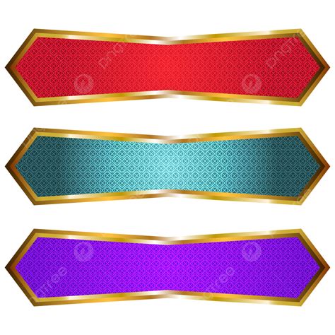 럭셔리 황금 아랍어 이슬람 배너 세트 제목 프레임 텍스트 상자 Png 투명 클립 아트 배경 이슬람 배너 텍스트 상자 Png 일러스트 및 벡터 에 대한 무료 다운로드