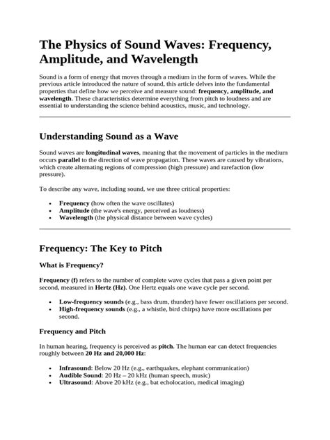 Sound2 Pdf Sound Frequency