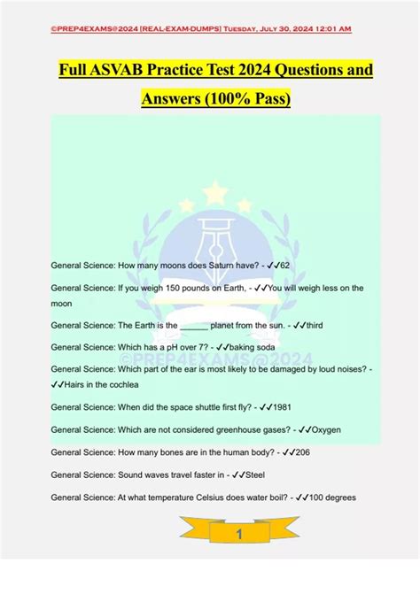 Full Asvab Practice Test 2024 Questions And Answers 100 Pass Asvab 2024 2025 Stuvia Us