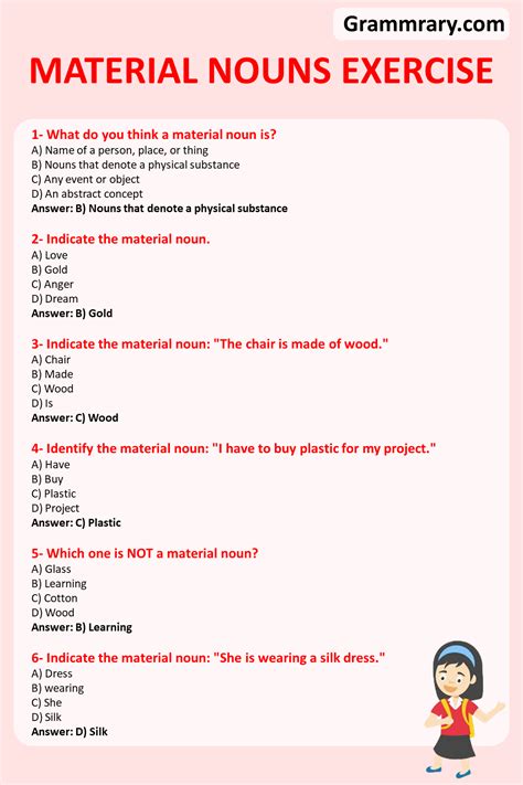 Material Nouns Definition Examples Types List And Exercise