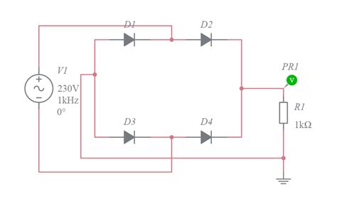 Circuit Diagram For Full Wave Bridge Rectifier
