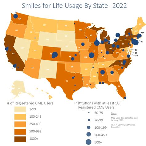 State User Map Smiles For Life Oral Health