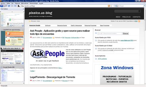 tab sidebar una útil extensión para firefox para tener las pestañas
