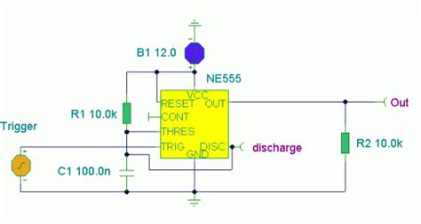 Ne Basic Monostable Basic Circuit Circuit Diagram Seekic Com
