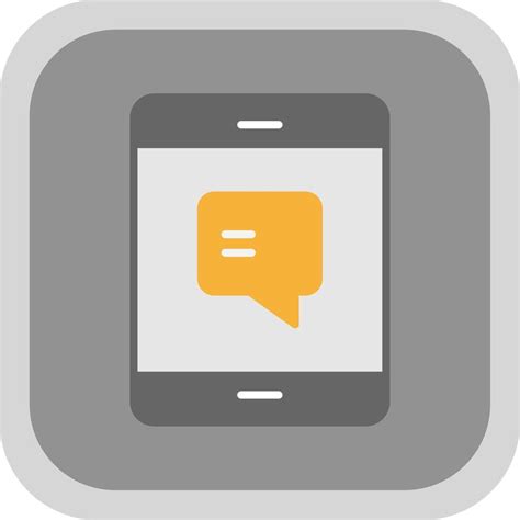 Text Message Flat Round Corner Icon Design 43881860 Vector Art At Vecteezy