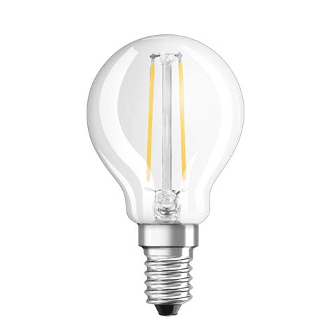 OSRAM Teardrop LED Bulb E W Clear Lights Ie