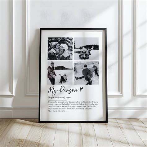 My Person Definition Photo Card Template Couples Photo T For Him