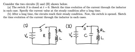 Solved Consider The Two Circuits I And II Shown Chegg Com