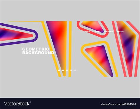 bright colorful triangular shapes abstract vector image