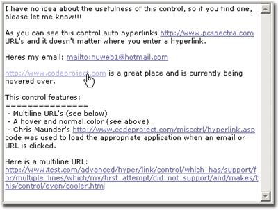 Multiline Hyper Edit Control CodeProject