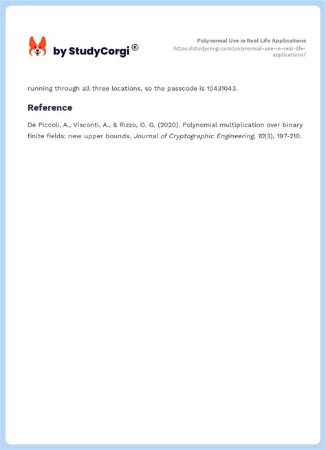 Polynomial Use In Real Life Applications Free Essay Example