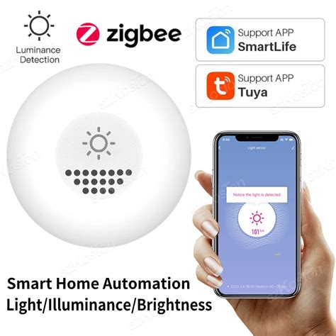 Tuya Zigbee Light Sensor Brightness Detector Illumination Sensor Smart Home Automation For Smart Tuya Zigbee Light Sensor Brightness Detector Illumination Sensor Smart Home Automation For Smart
