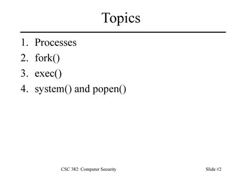 Csc 382 Computer Security Ppt Download