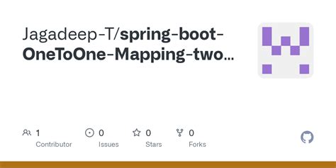 Github Jagadeep Tspring Boot Onetoone Mapping Two Entity