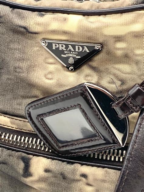 Prada Fabric And Leather Bag