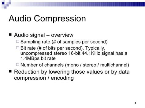 Speech Compression