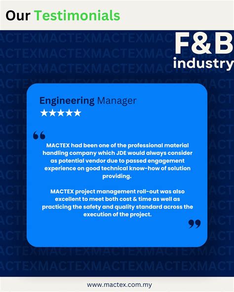 Mactex Sdn Bhd On Linkedin Customerfeedback Mactex Materialhandling Engineeringsolutions…