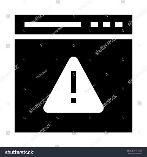 Web Error Icon Stock Vector Royalty Free Shutterstock