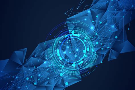 점과 선을 연결하는 추상 기술 배경 0명에 대한 스톡 벡터 아트 및 기타 이미지 0명 3차원 형태 가상현실 Istock