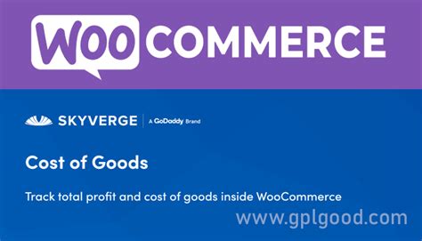 Cost Of Goods Woocommerce Extension Gpl Good