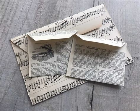 How To Make A Cute Envelope From An Old Book Page