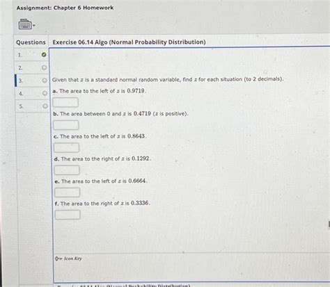 Solved Assignment Chapter 6 Homework Questions Exercise
