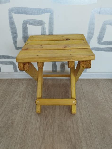 Розкладний деревяний табурет — ціна 550 грн у каталозі Стільці Купити товари для дому та побуту