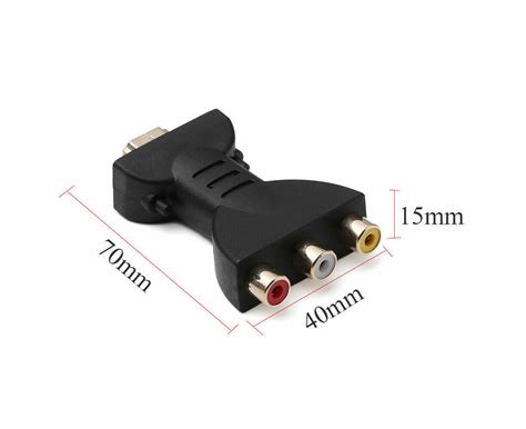 Converter HDMI To AV Adapter HDMI Male To 3RCA RGB Female Composite AV Adapter 1080P Catch Com Au