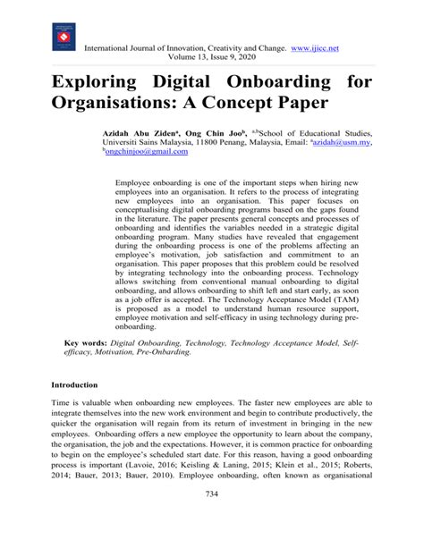 Digital Onboarding Concept Paper Technology And Engagement
