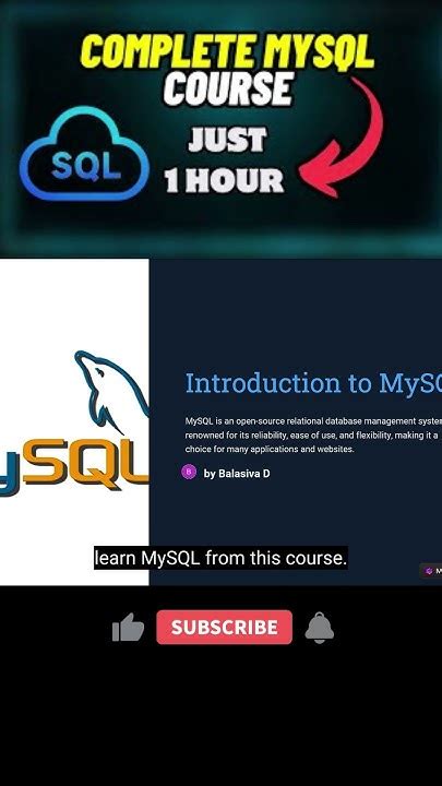Complete Mysql Tutorial For Beginners 2025 Learn Mysql Fast Freetech Shorts Youtube