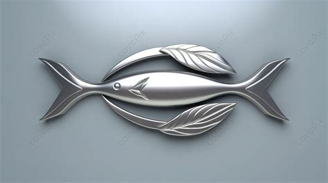 3d 실버 그리스도 물고기 상징 인상적인 렌더링 리스 배경 물고기 배경 제이 배경 이미지 Hd 리스 물고기 제이 배경 사진 무료 다운로드 Lovepik