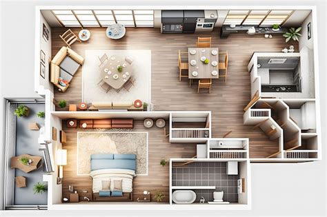 Plan Of An Apartment Or House Interior Design Neural Network Ai