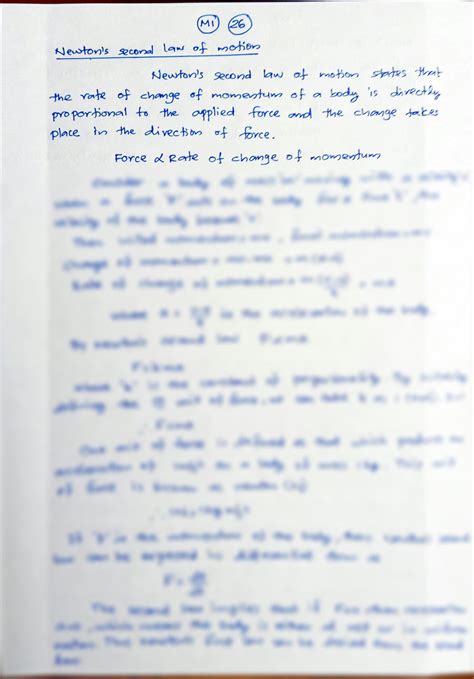 SOLUTION Diploma Physics Notes Newtons Second Law Studypool