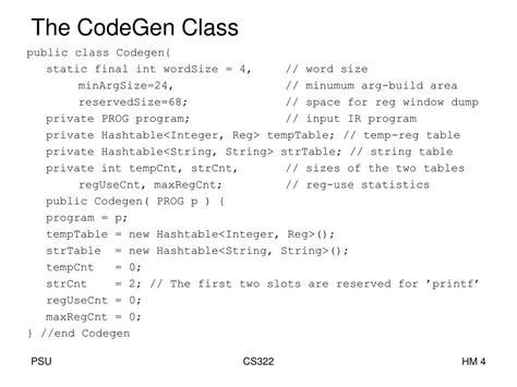 Ppt Languages And Compiler Design Ii Project 5 Hints Powerpoint Presentation Id4771912