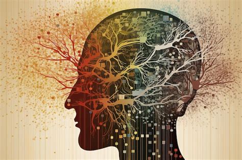 Premium Ai Image Ai Generated Energetic Thinking Glowing Brain Network In The Form Of A Tree