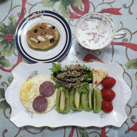 튀김가루로 구운 팬케이크와 토요일 아침식사 네이버 블로그