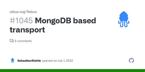 mongodb based transport · issue 1045 · rebus org rebus · github