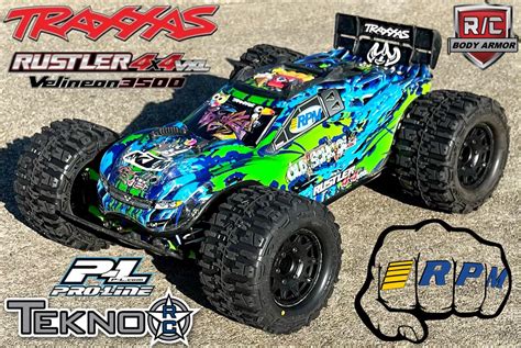 My Rustler VXL Is Coming Right Along Installed The New Pro Line Belted Trenchers With Front And