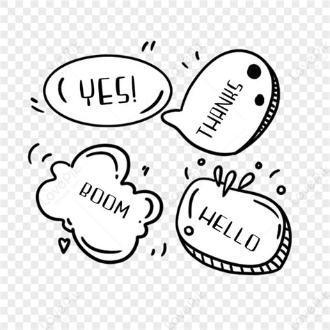 Simple Line Epidemic Bubble Text Box Bubble Drawing Bubble Sketch PNG Image And Clipart Image