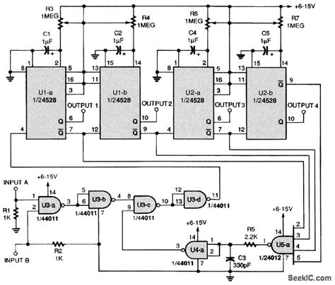 Fouroutputcontroller Measuringandtestcircuit Circuit Diagram