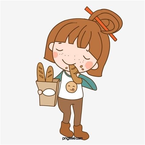 รูปกินขนมปังของผู้หญิง Png ขนมปัง ลูกชิ้นหัว กินขนมปังภาพ Png และ Psd สำหรับดาวน์โหลดฟรี