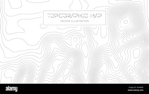 Topographic Map On White Background Topo Map Elevation Lines Contour