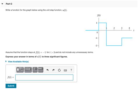 solved part a plot the function f t 2tu t