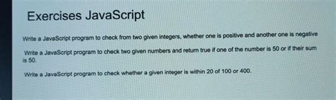 Solved Exercises Javascript Write A Javascript Program To