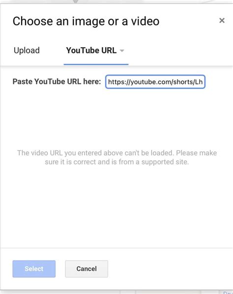 Does Anyone Know A Workaround To Embed A Youtube Short Into A My Map